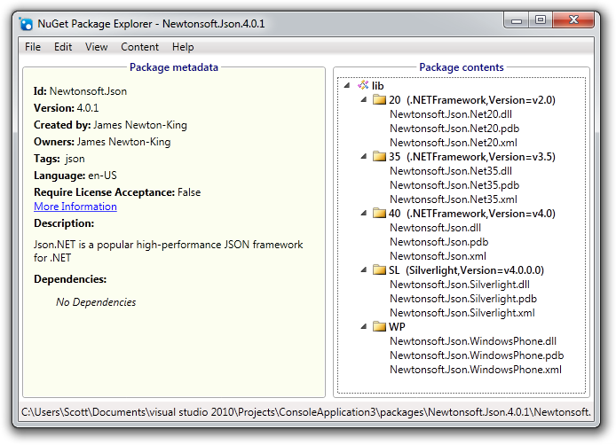 NuGet Package of the Week #4 - Deserializing JSON with Json.NET - Scott Hanselman's Blog